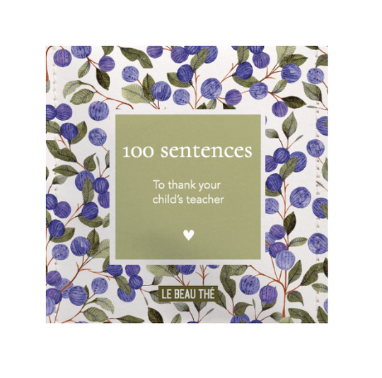 How to say thank you to a teacher ? TOP 100 | Le Beau Thé personalized ...