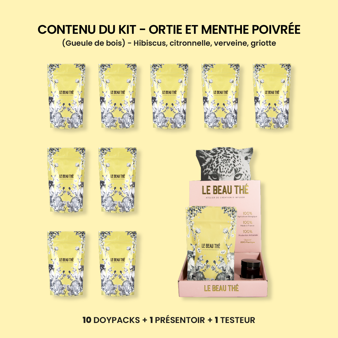 Kit d’implantation - doypack Gueule de Bois – Le Beau Thé