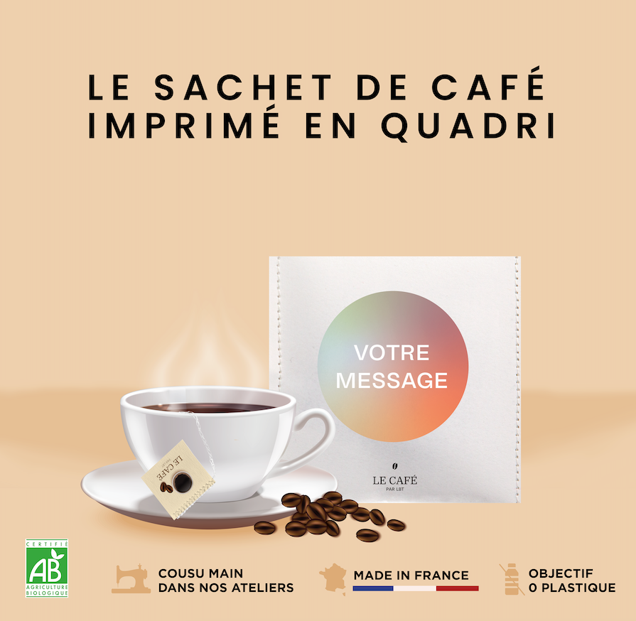 Le sachet de café personnalisable PRO - Impression QUADRI (revendeur ...