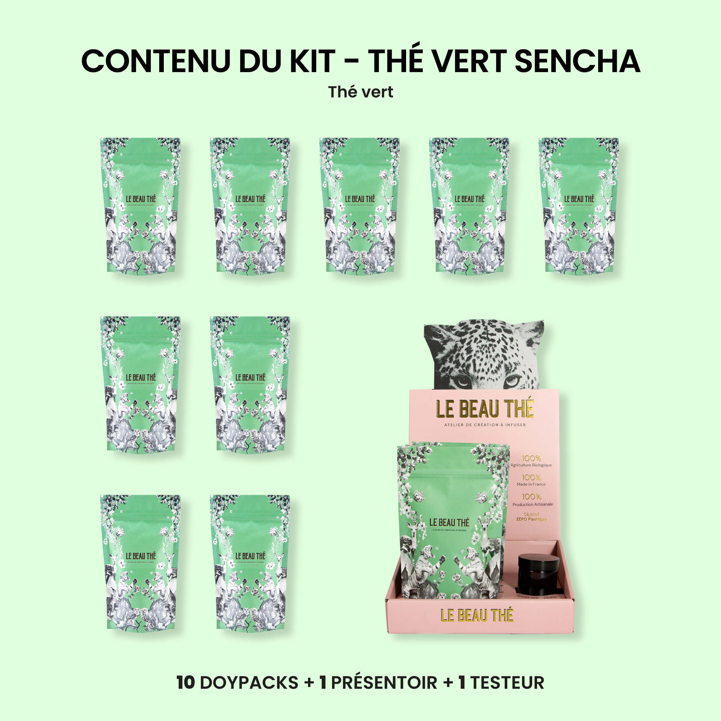 Kit d’implantation - doypack Thé vert Sencha – Le Beau Thé